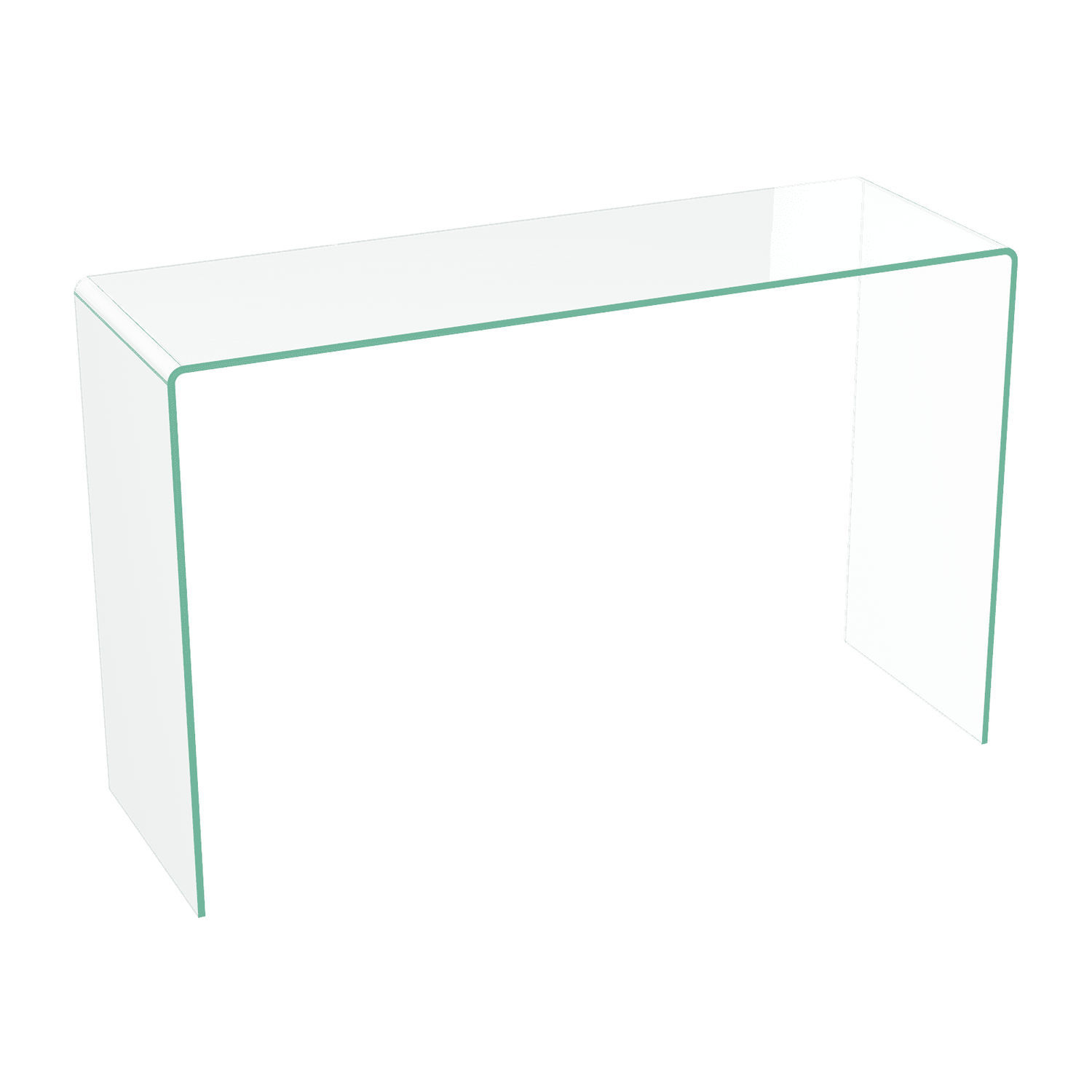 Contemporary sideboard table - AURORA - AKANTE - curved glass / glass ...