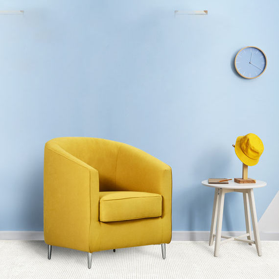 Contemporary armchair - Eva - Aerre divani - fabric / PVC / with ...