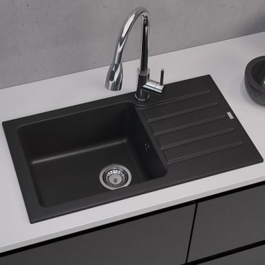 Single-bowl kitchen sink - Niagara 90 - Alveus - with drainboard ...