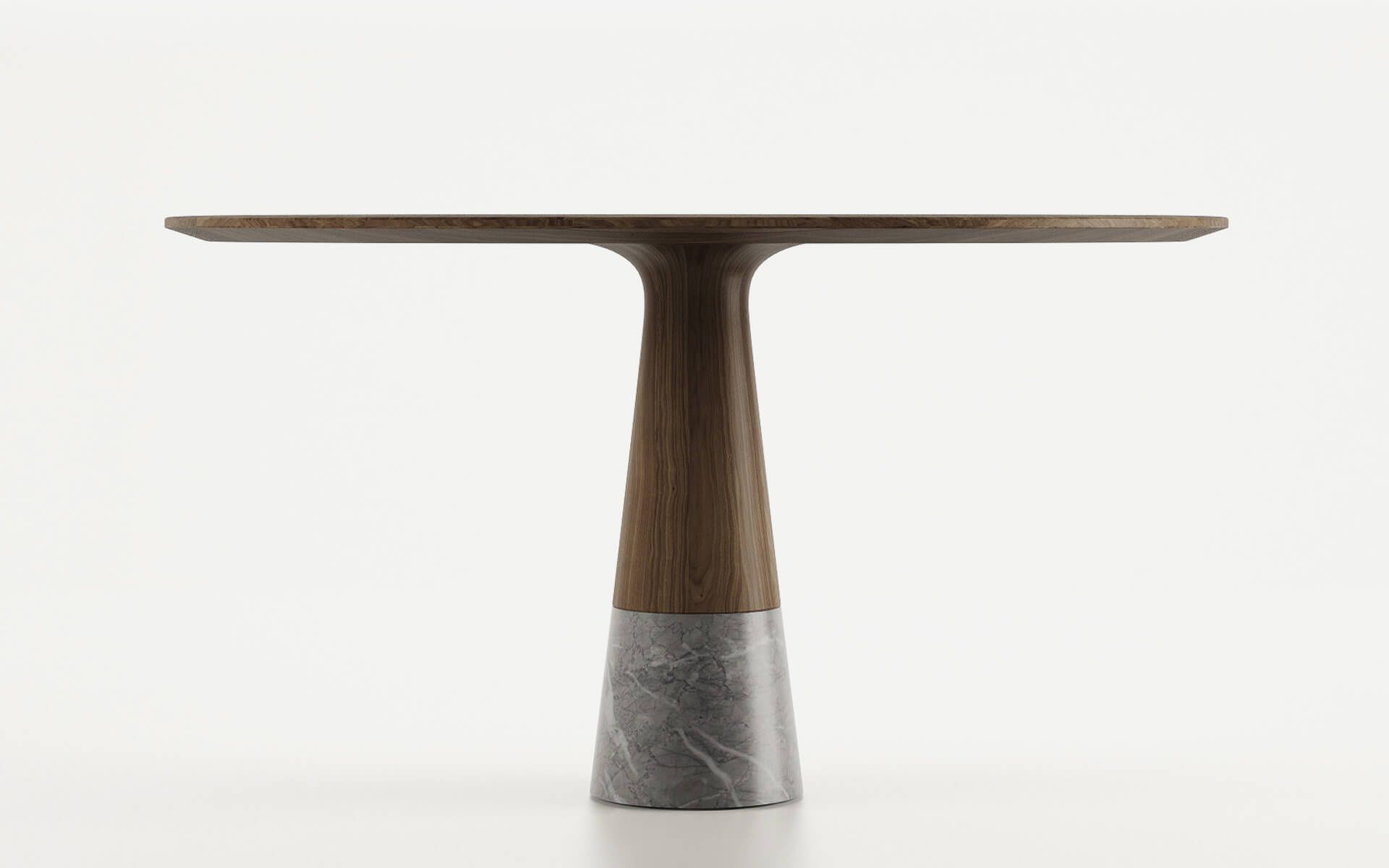 Contemporary dining table - ECHO - Enne - solid wood / round / home