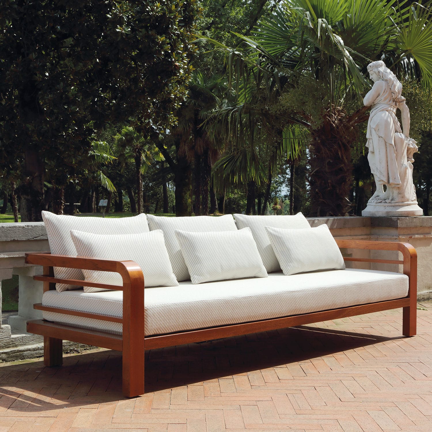 Contemporary sofa - BELLAGIO - Seora - outdoor / beach / fabric