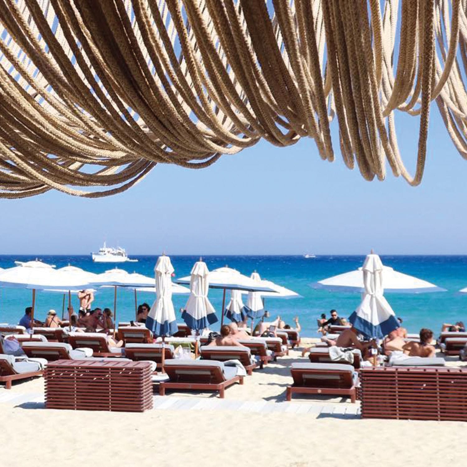 Contemporary chest - MONACO - Seora - outdoor / mahogany / rectangular