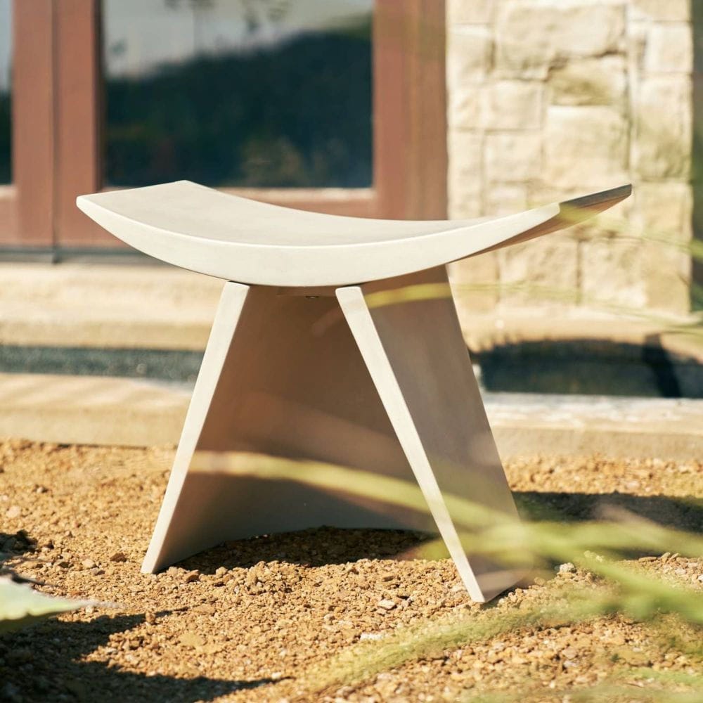 Contemporary stool - ENYA - Arteriors Home - composite / composite base ...