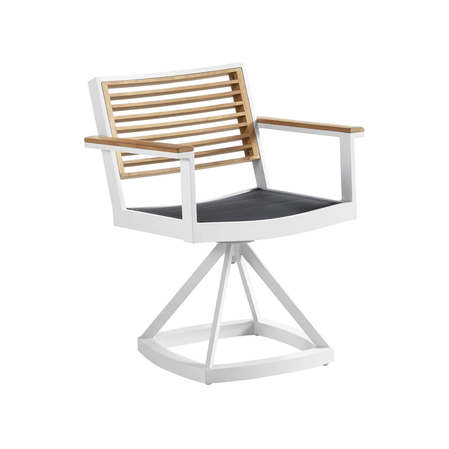 Contemporary dining chair - YORK - Higold - outdoor / fabric / teak