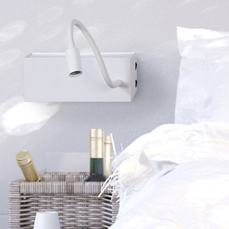 Contemporary wall light - PANAMA - Luxcambra - indoor / metal / halogen