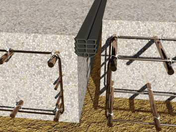 PVC expansion joint - BN - Leschuplast - concrete floor slab