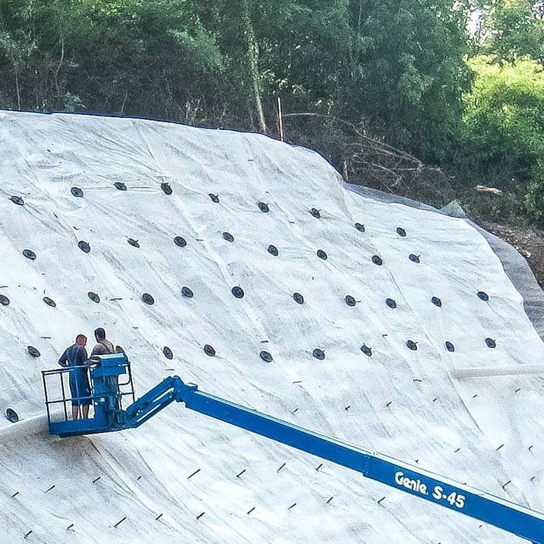 Reinforcement geogrid - SECUGRID® M3 NAIL - NAUE - for erosion control ...