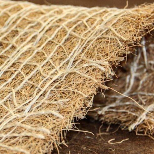 Biodegradable erosion control blanket - SECUMAT® GREEN COCO M - NAUE - jute
