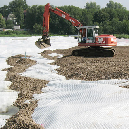 Reinforcement geogrid - COMBIGRID® - NAUE - protection / for foundation ...