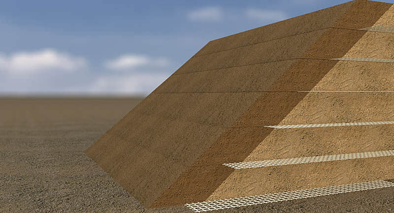 Reinforcement geogrid - NAUE CLAMP - NAUE - polyester