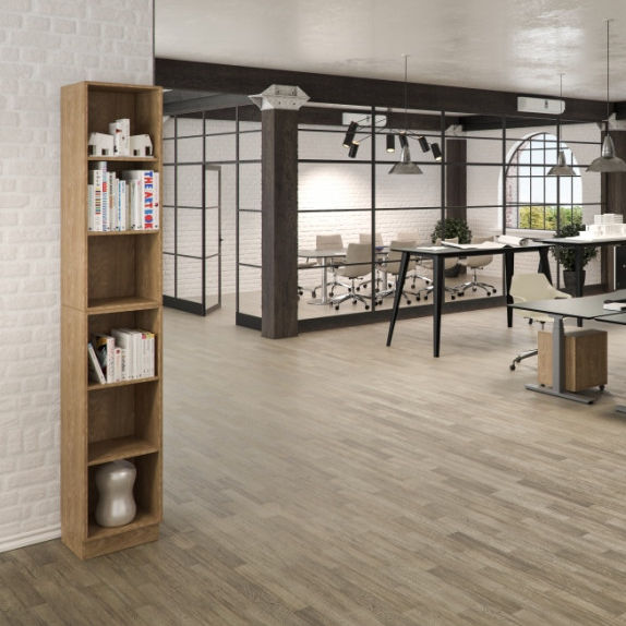 Contemporary shelf - QUADRO - cube Design - wooden / commercial