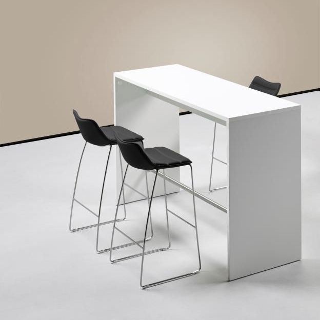 Contemporary high bar table - LITE CUBE - cube Design - wood veneer ...