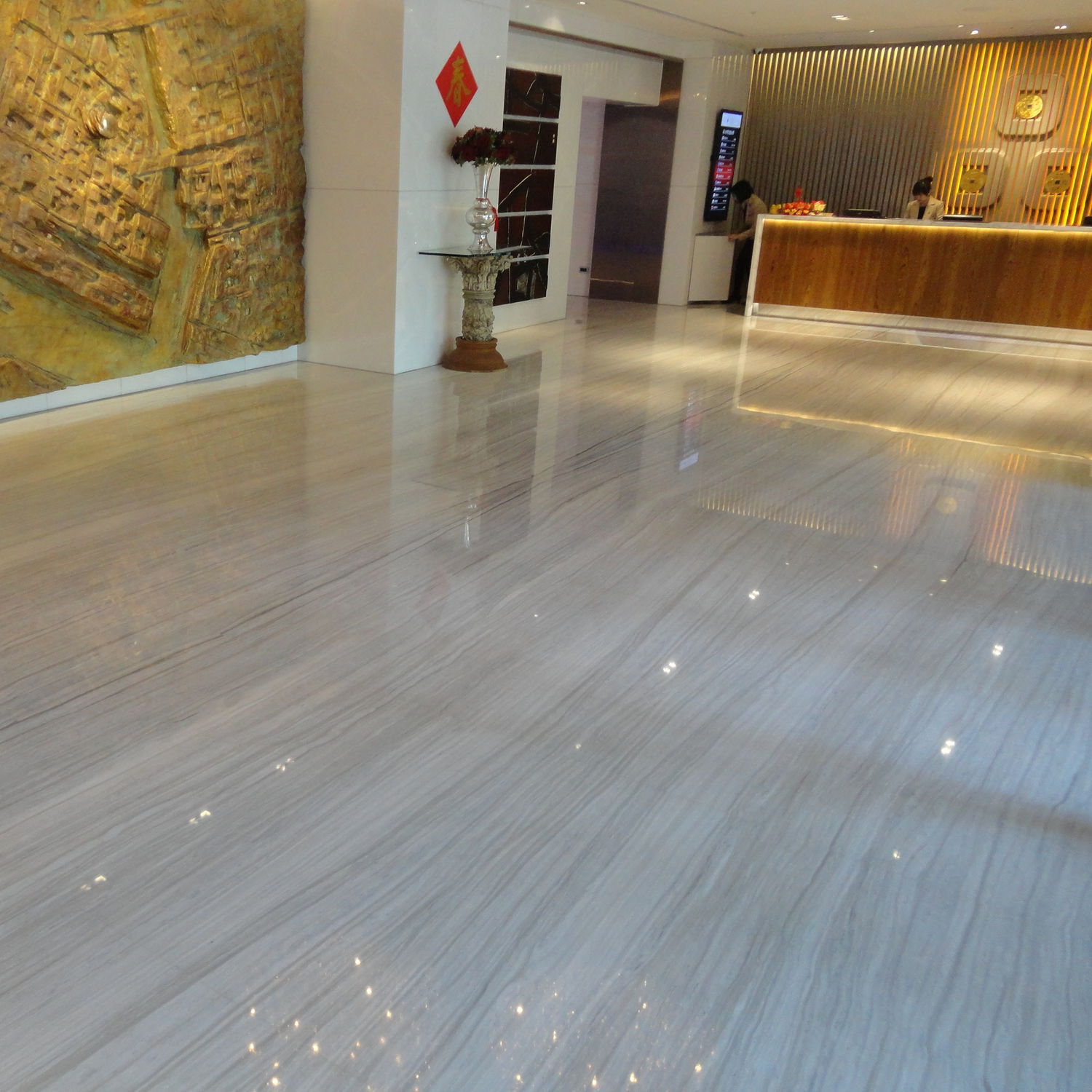Marble stone slab - NESTOS - MOSCHOU SA Marmi Graniti - for floor ...
