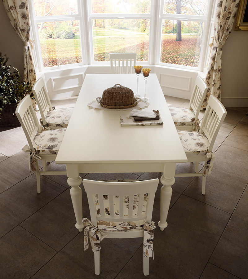 Traditional dining table - Callesella - wooden / rectangular / home