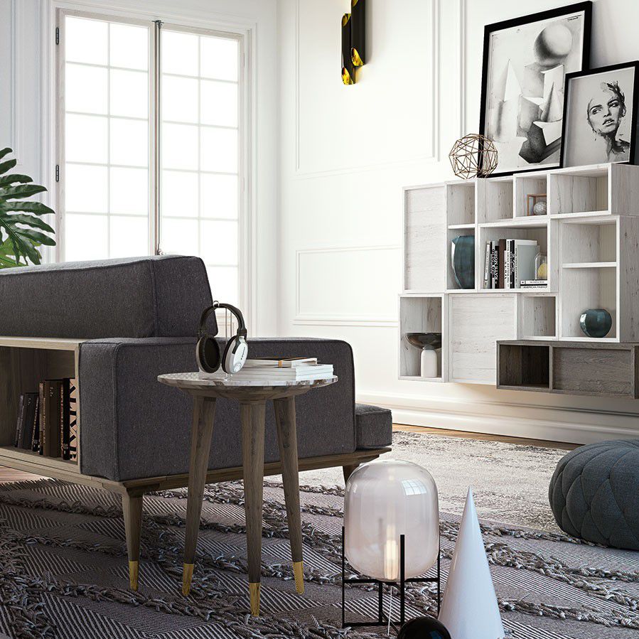 Contemporary side table - MILAN 2019 - Callesella - wooden / round / 3 ...