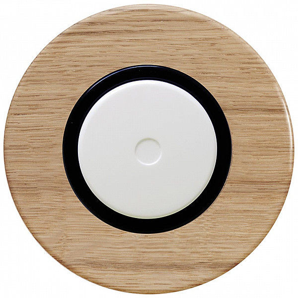 Light switch - Némesis - Rhombus Europe - push-button / recessed / wooden