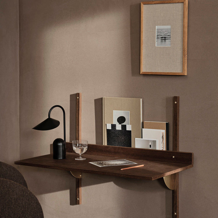 Wall-mounted desk - Sector - Ferm Living - contemporary / oak / straight