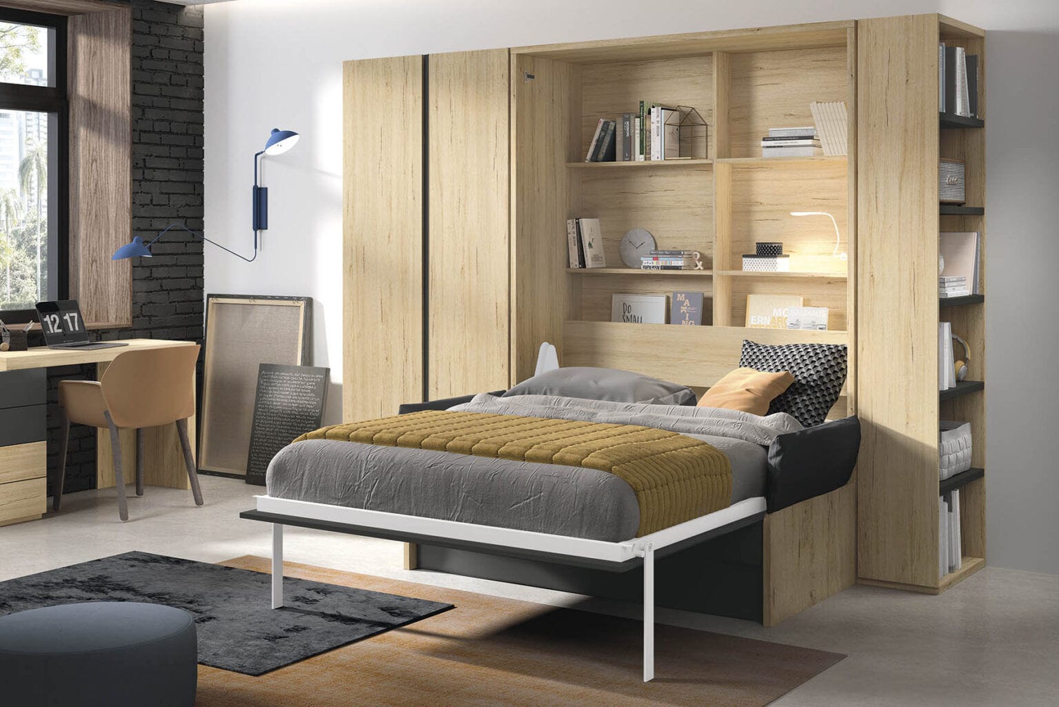 Wall bed - Cosmo by EOS. 046 - Glicerio Chaves - double / contemporary ...