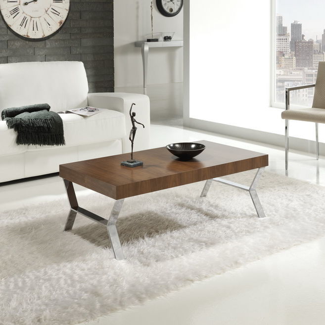 Contemporary coffee table - ZEN - Indesan - glass / wood veneer / ceramic