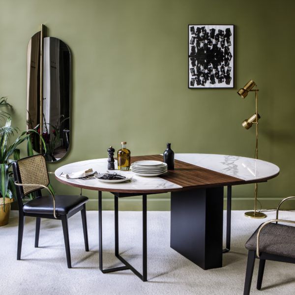 Contemporary dining table - FELICE - Red Edition - rosewood / ceramic ...