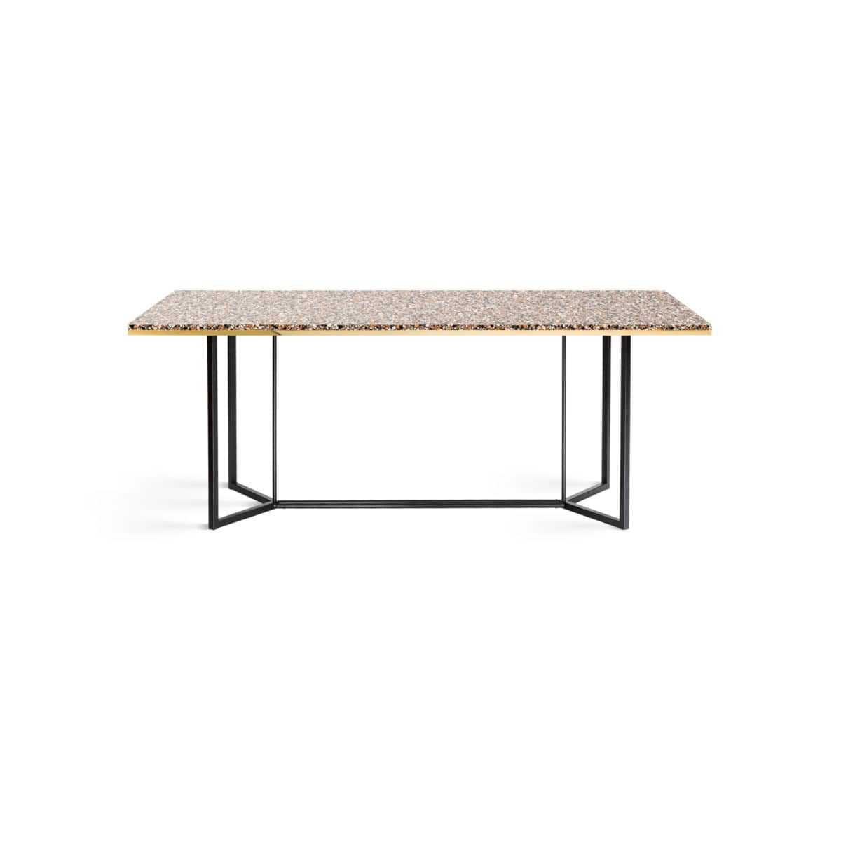 Contemporary dining table - HORIZON - Red Edition - marble / natural ...