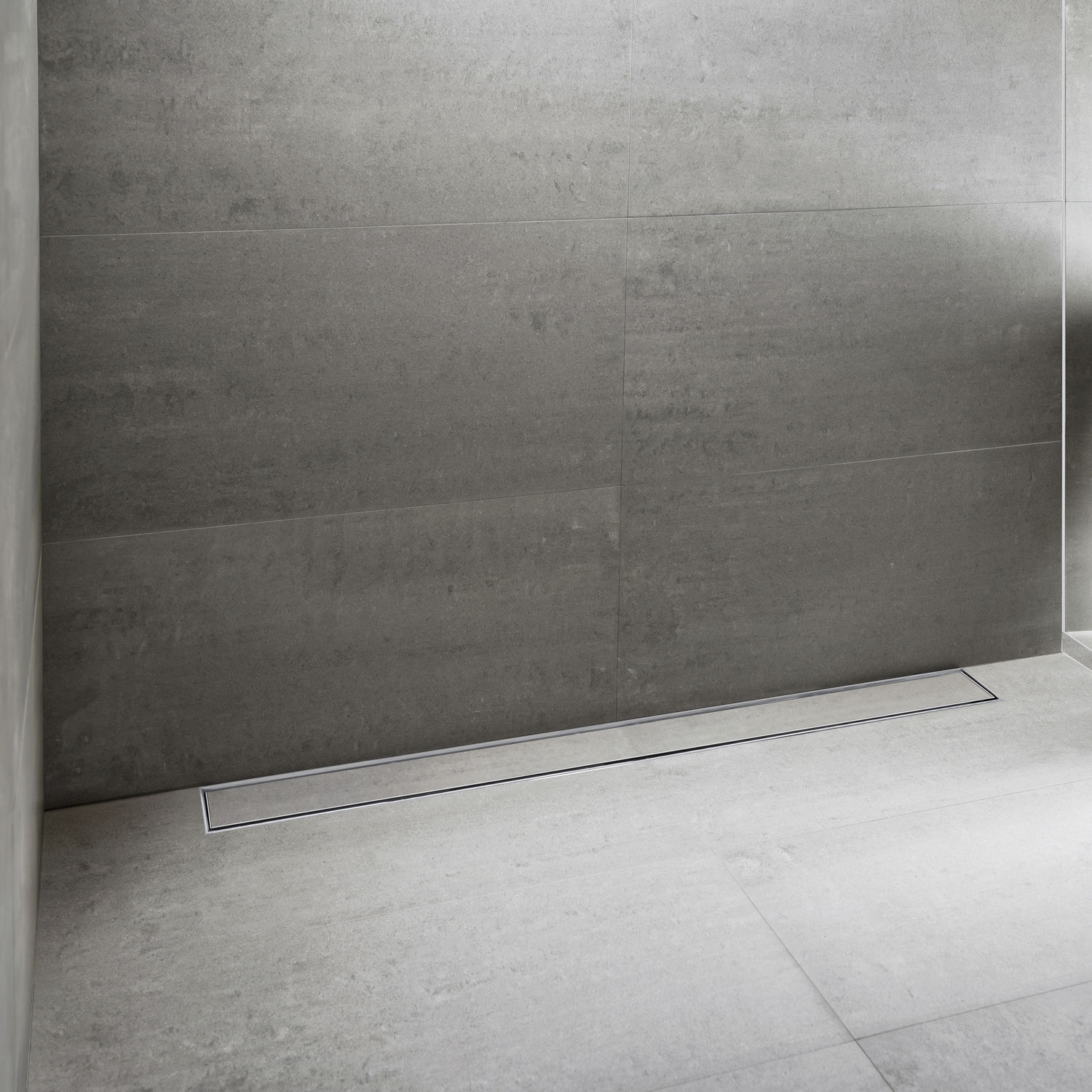 Brushed stainless steel linear shower drain - MULTI TAF - ESS Easy ...