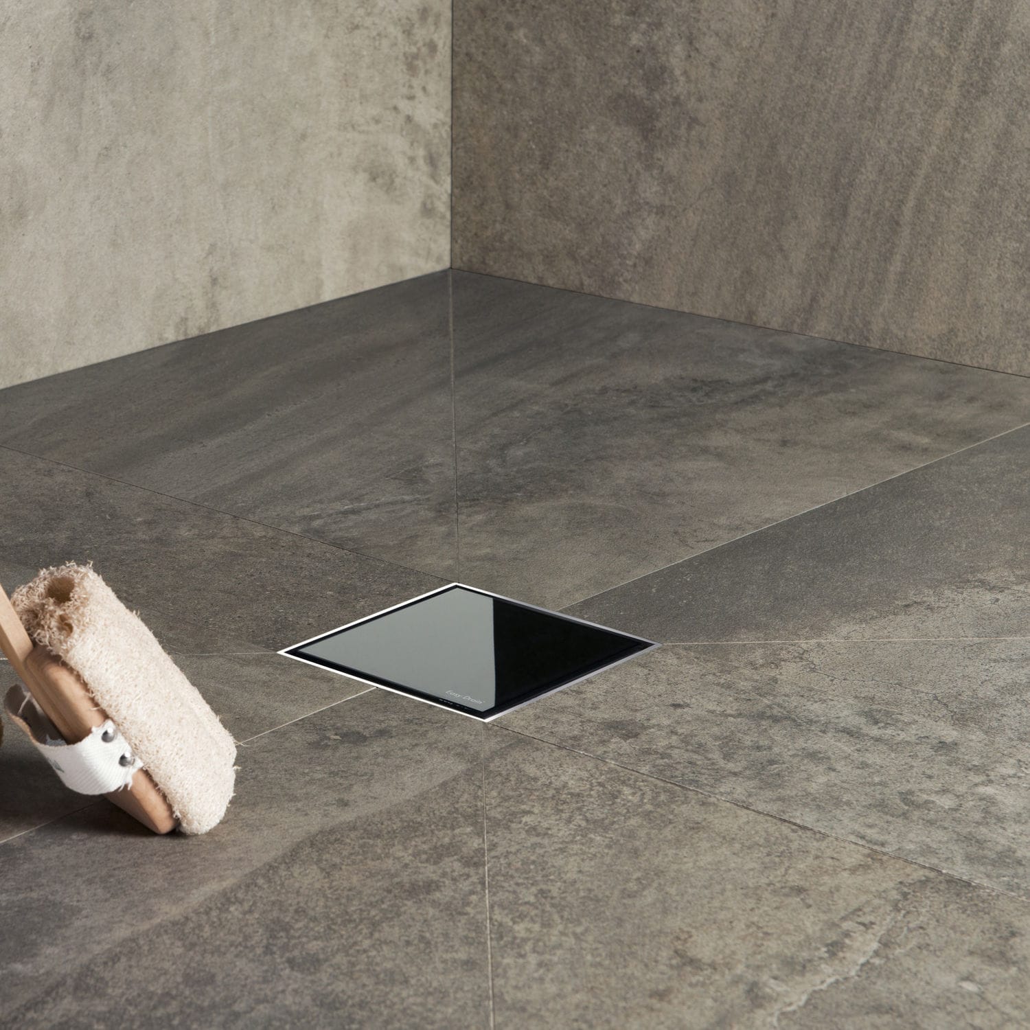 Brushed stainless steel shower drain - AQUA JEWELS QUATTRO - ESS Easy ...