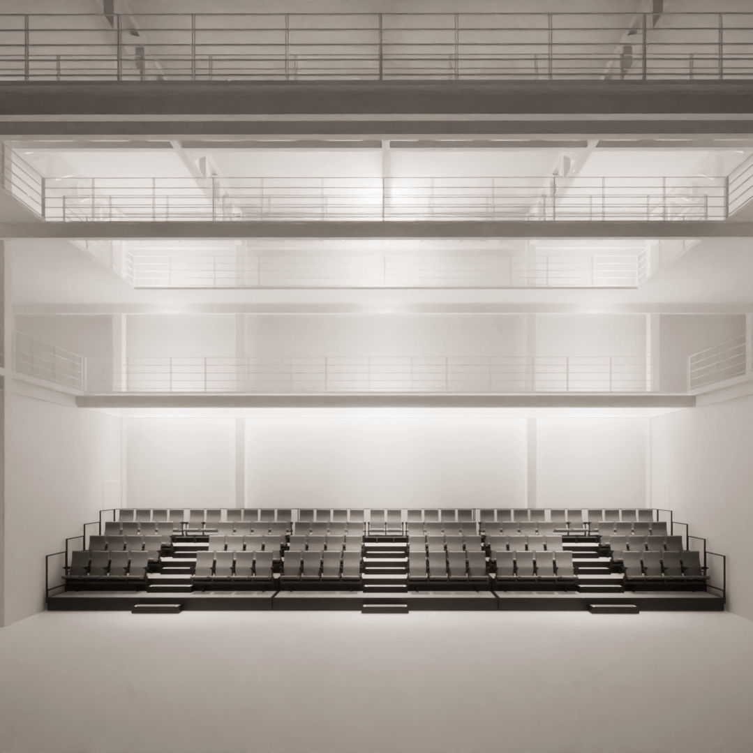 Retractable stadium seating - Quinette Gallay - telescopic / mobile / steel