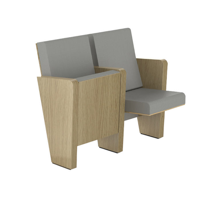 Contemporary auditorium seating - K1 - Quinette Gallay - fabric ...
