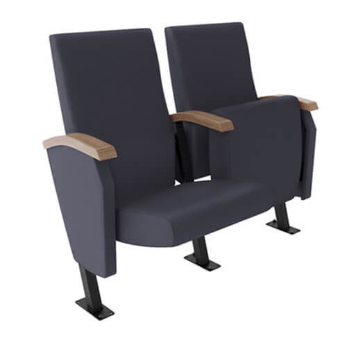 Contemporary auditorium seating - BEAUFORT - Quinette Gallay - fabric ...