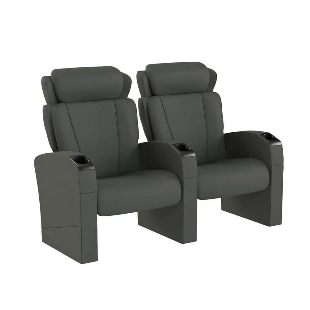 Fabric cinema seating - OPUS - Quinette Gallay - commercial / beige / gray