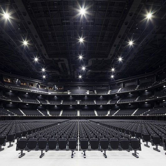 Contemporary auditorium seat - K-ROLL system - Quinette Gallay - indoor ...