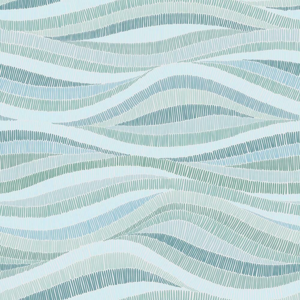Contemporary wallpaper - Mosaic Waves - York wallcoverings - vinyl ...