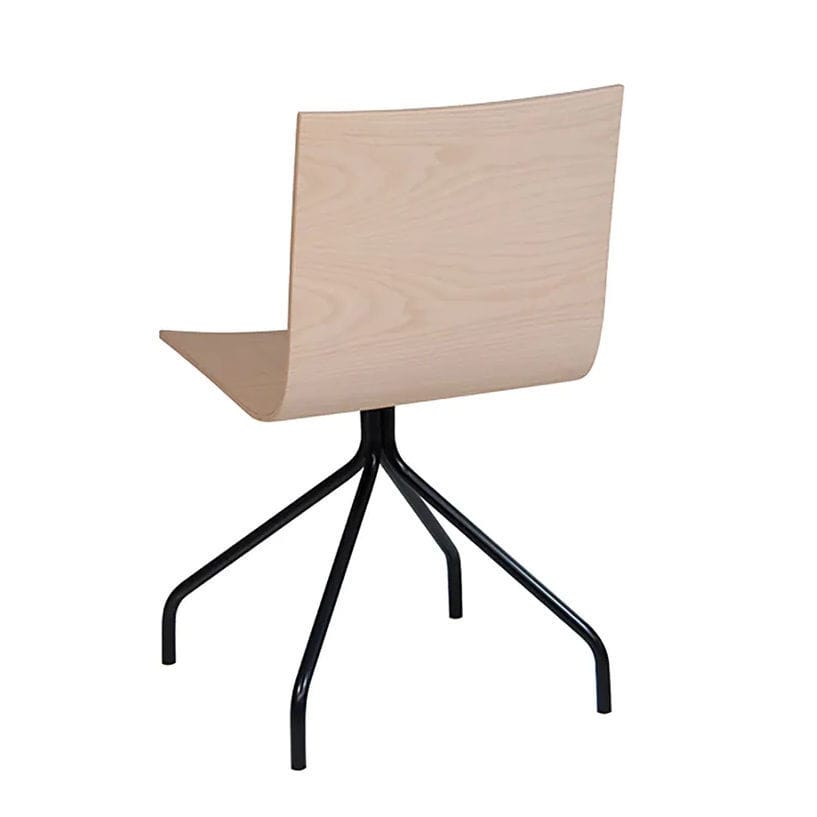 Contemporary chair - ARA B3 - DRESSY - indoor / wooden / metal base
