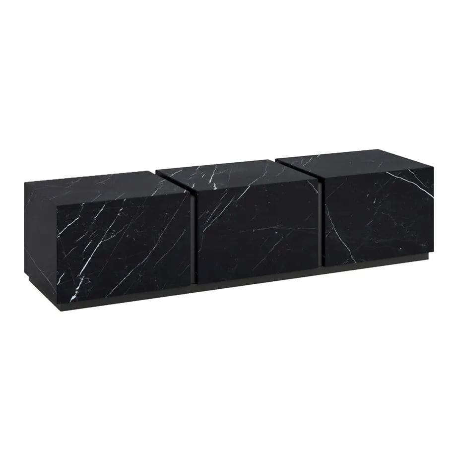 Contemporary TV cabinet - MILES H43 - DRESSY - lowboard / MDF / metal