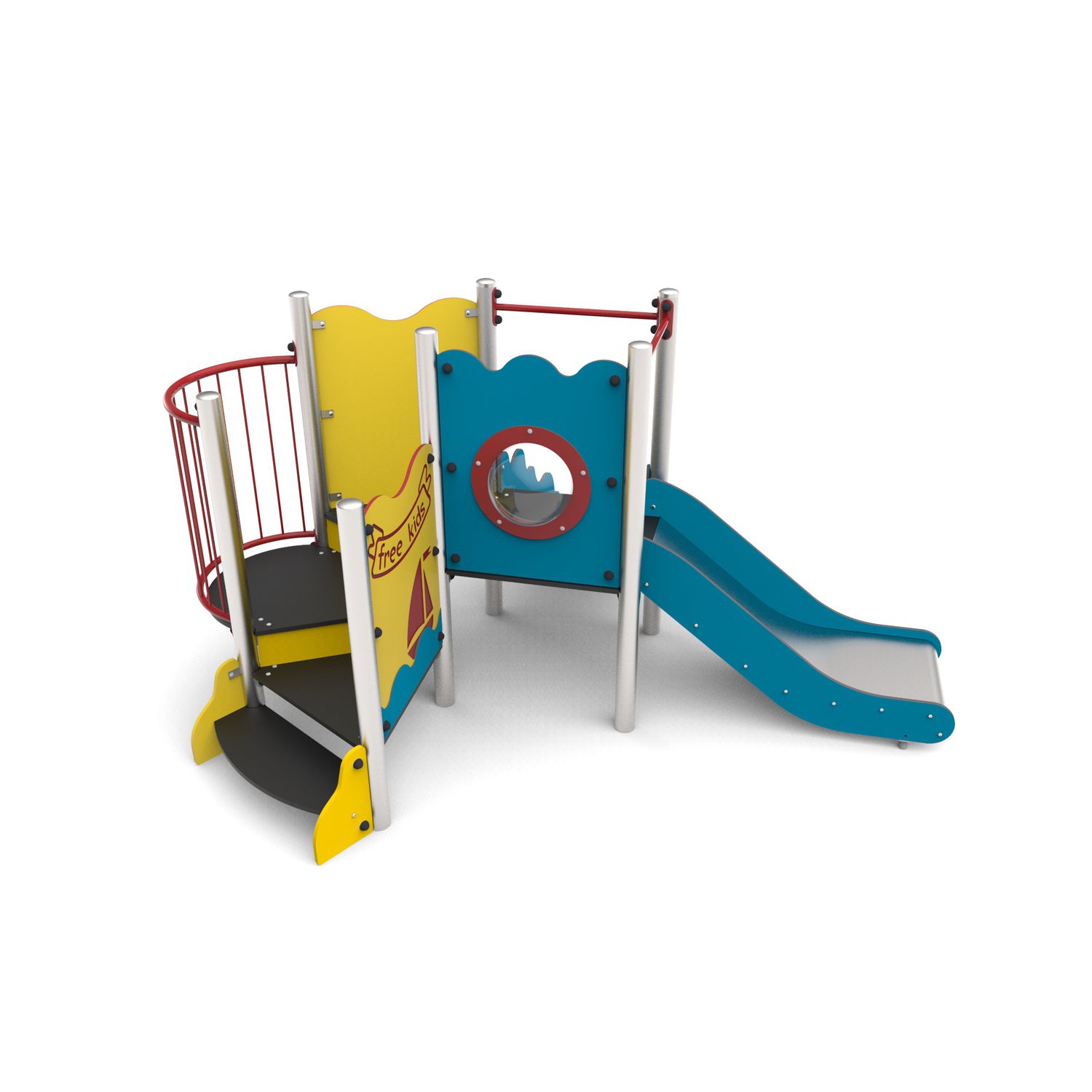 Playground play structure - AHOY : AHY-09 - Free Kids s.c. - for public ...