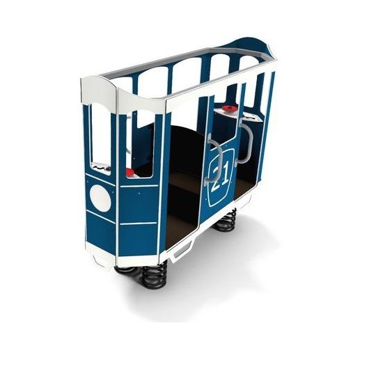 HDPE spring rocker - TRAM : MC-TR - Free Kids s.c. - metal / HPL ...