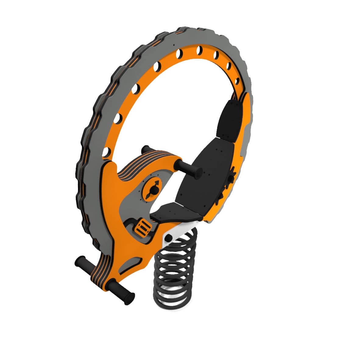 HDPE spring rocker - BUJ-MNC - Free Kids s.c. - galvanised steel ...