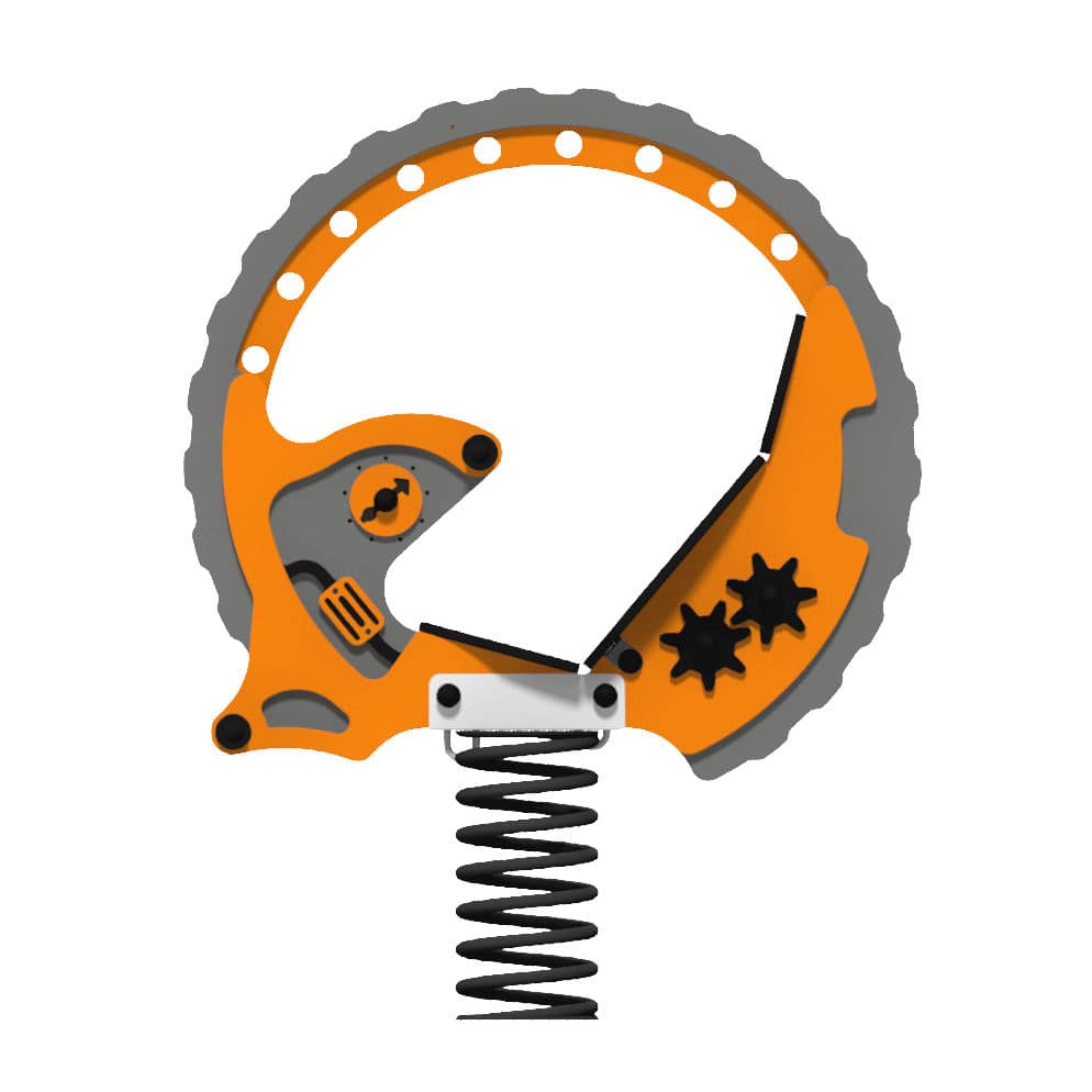 Galvanised steel spring rocker - MONOCYCLE - Free Kids s.c. - HDPE ...