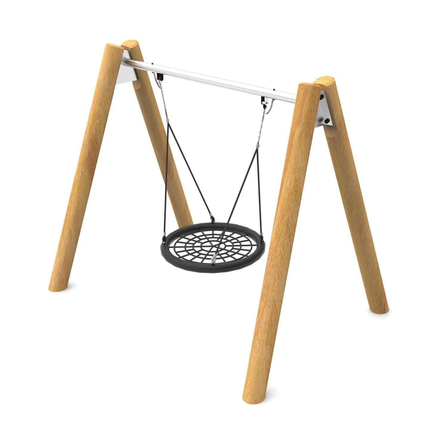 Wooden swing - ROBIN BIRDNEST - Free Kids s.c. - playground / bird’s ...