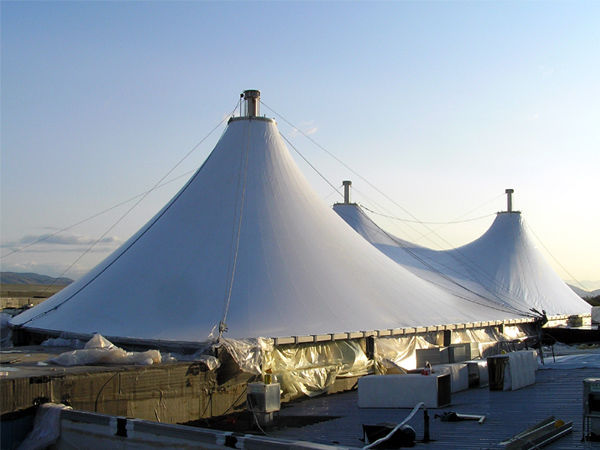 Cable-and-membrane tensile structure - OLYMPIA MALL - Arka - roof ...