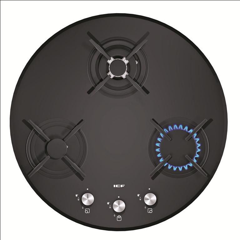 Gas cooktop - 453 HGG9044 - ICF Kitchen Appliances - 3 burner ...