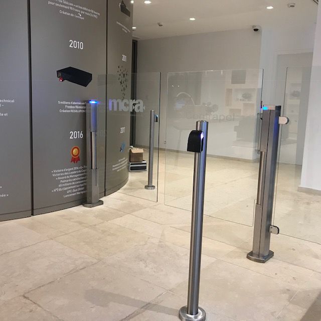 Glass garden gate - PASO-Evo - OLLAGNIER SCA - stainless steel