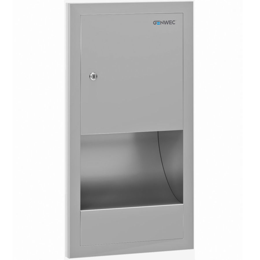 Automatic hand dryer - GW09 11 04 01 - genwec - recessed / satin ...