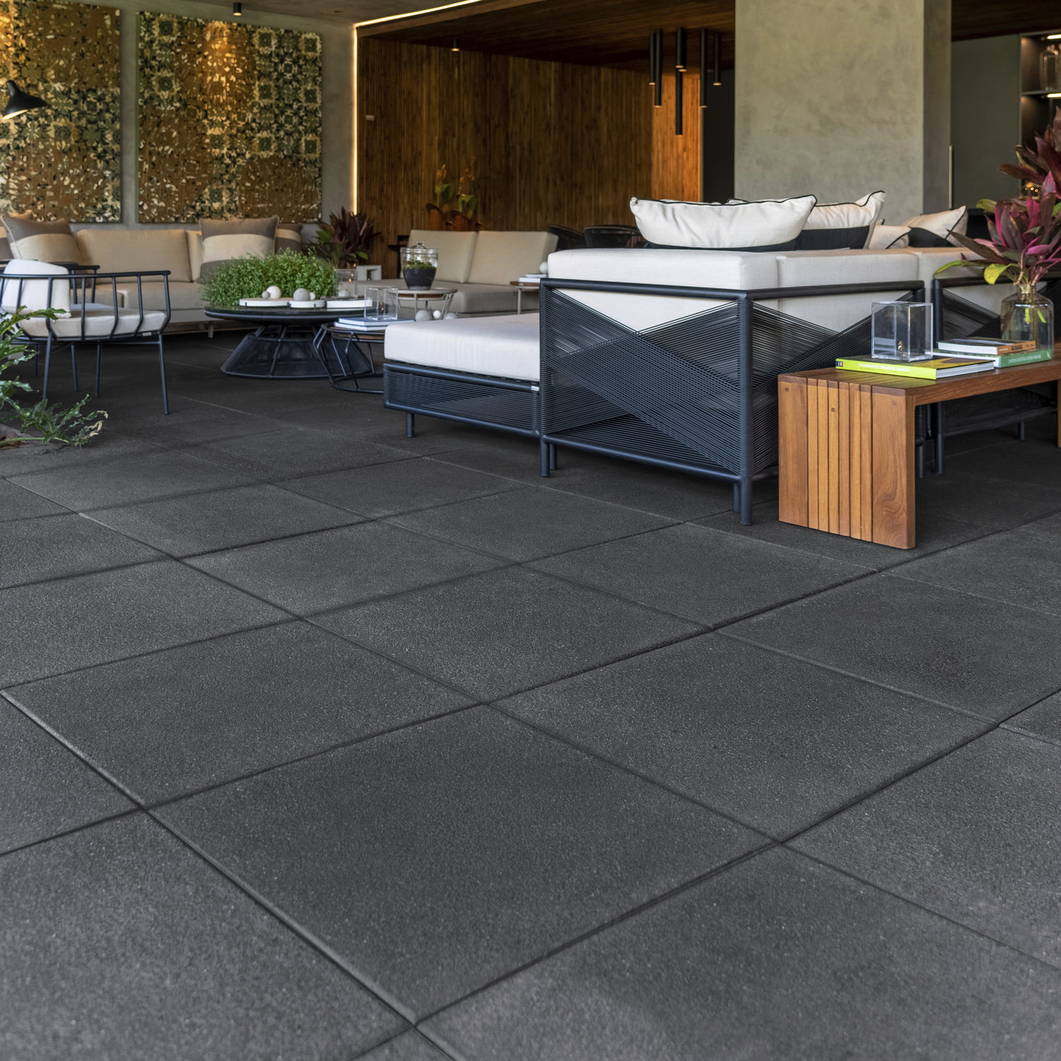 Concrete flooring - IGNIS - Castelatto - indoor / tertiary / tile