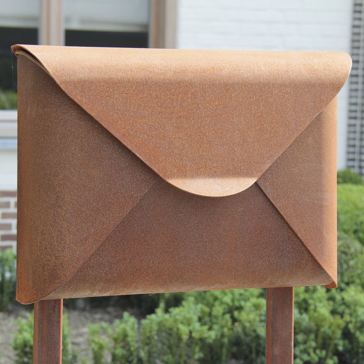 Mailbox with post - Brievenbus C.1 - Metaalwaren Claerbout BV - wall ...