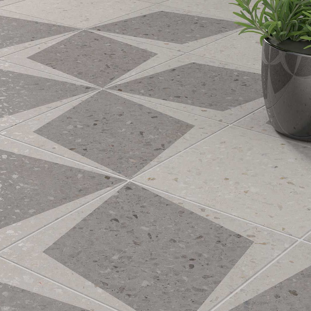 Porcelain stoneware tile - Natural Drops Rhombus Decor - WOW Design EU ...