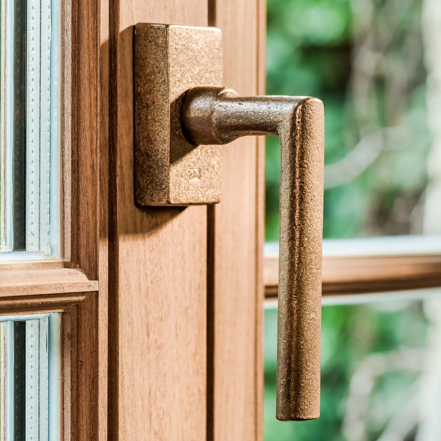 Tilt-and-turn window handle - PH1930 /32Q - Dauby - aged iron / raw ...