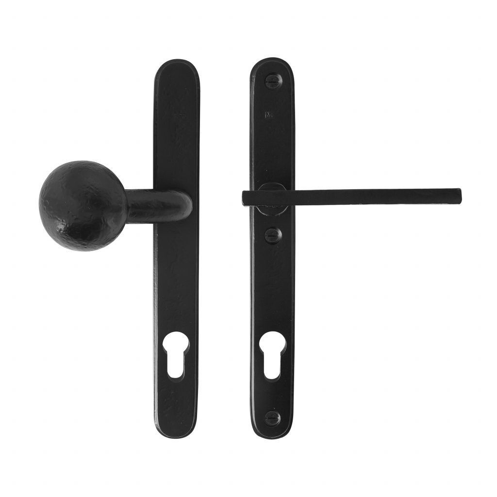 Door handle - SECURITY TOP + PH2017 - Dauby - aged iron / raw metal ...