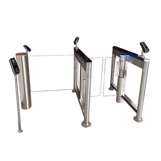 Access control speed gate - TTSCPR3 - A3M - glass / stainless steel